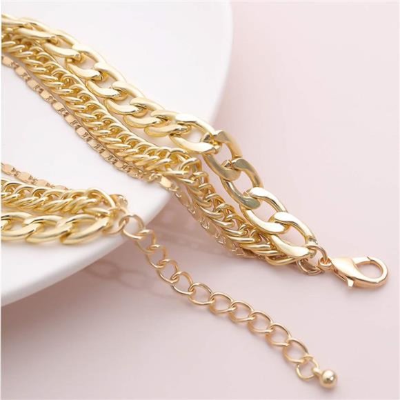 Other | Yertter Boho Layering Chunky Chain Anklet Barefoot Sandals ...